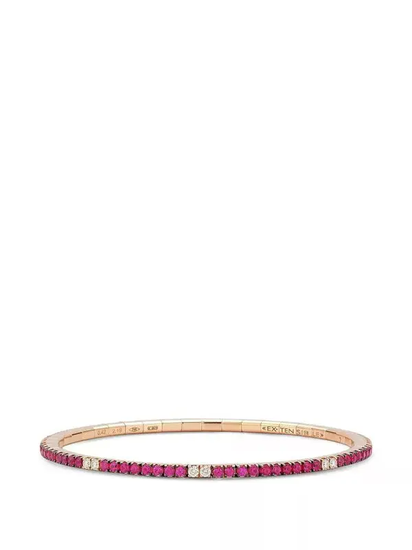 Roberto Demeglio Ruby And Diamond Tennis Bracelet - Pink