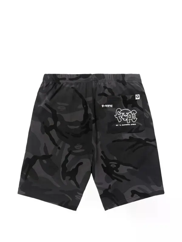 AAPE BY *A BATHING APE Moonface Camo-print Shorts