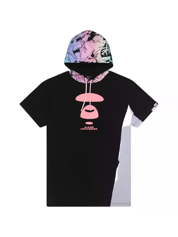 AAPE BY *A BATHING APE Camouflage-print Hooded Mini Dress