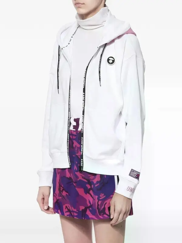 AAPE BY *A BATHING APE Logo-print Zip-up Hoodie