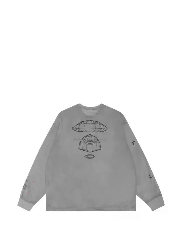 AAPE BY *A BATHING APE Sheer Logo-print T-shirt