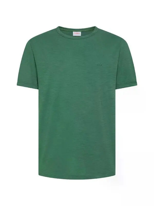 SUN 68 Logo-embroidered T-shirt