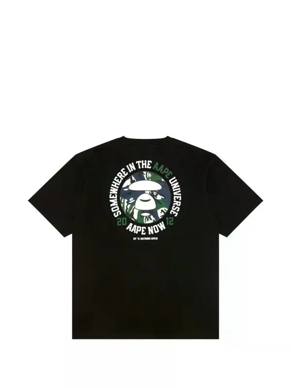 AAPE BY *A BATHING APE Moonface Camo-print T-shirt