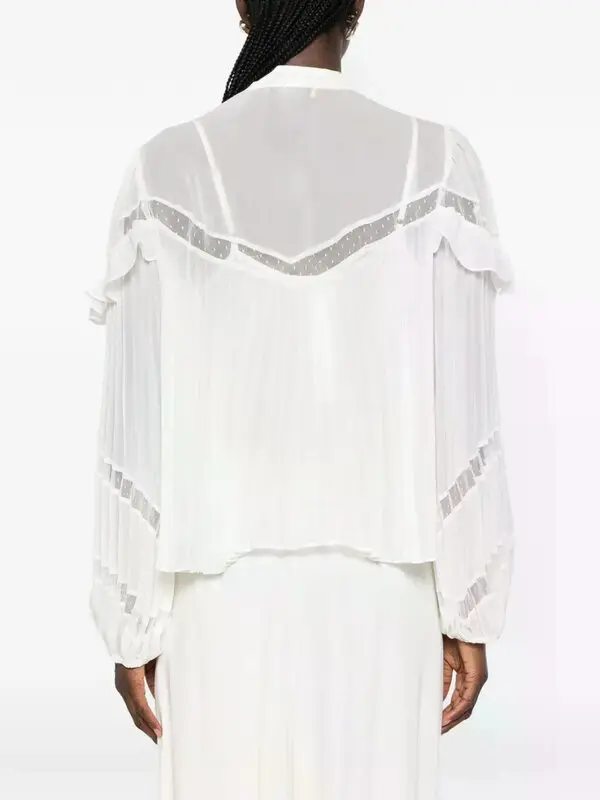TWINSET Pleated Ruffled Blouse