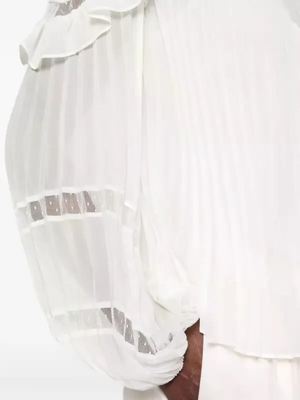 TWINSET Pleated Ruffled Blouse