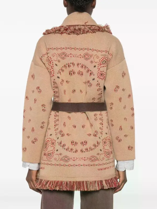 Alanui Bandana Print Cardigan