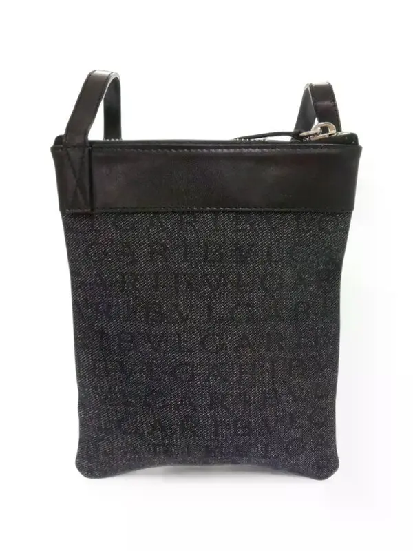 BVLGARI 2000-2026 Logomania Canvas Crossbody Bag