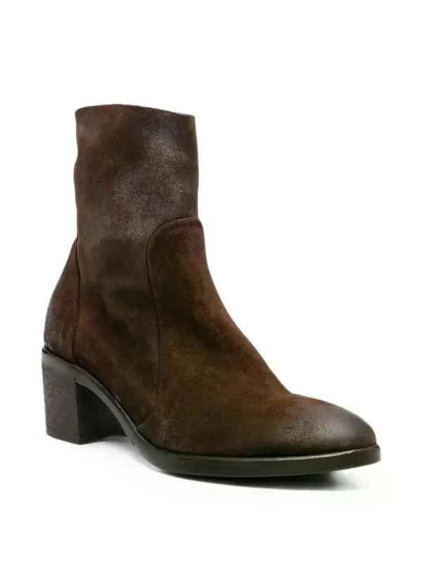STRATEGIA SHOES Suede Block-heel Boots
