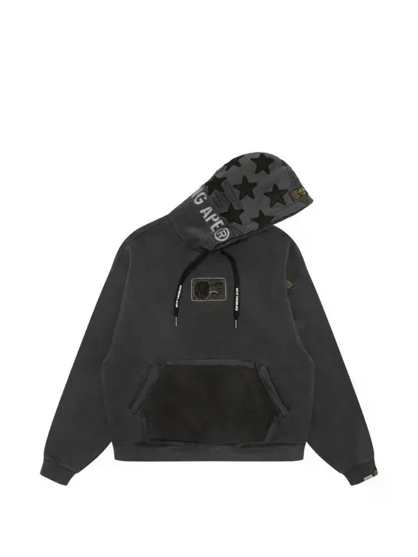 AAPE BY *A BATHING APE Star-pattern Embroidered Hoodie