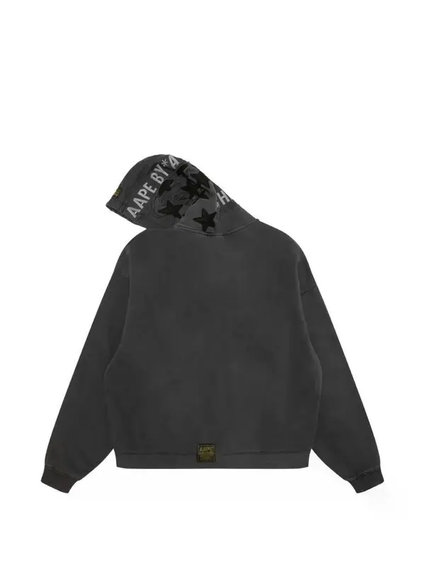 AAPE BY *A BATHING APE Star-pattern Embroidered Hoodie