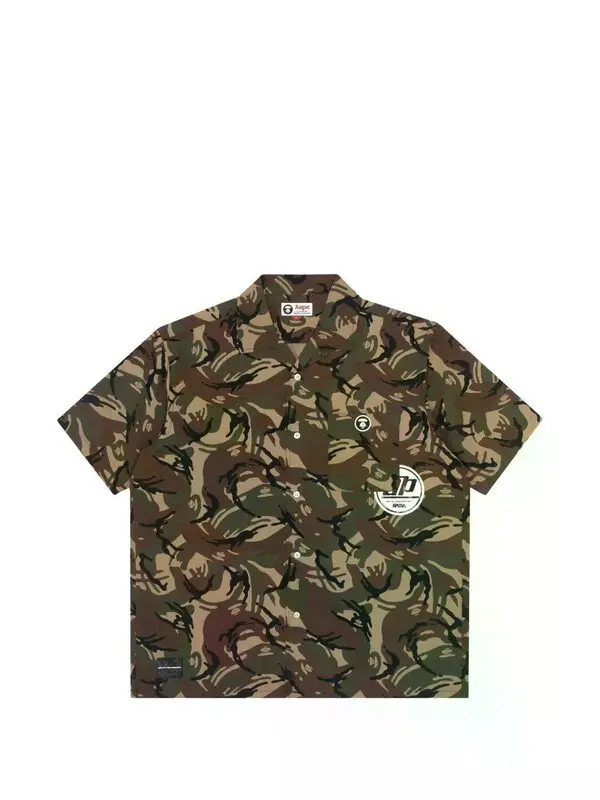 AAPE BY *A BATHING APE Moonface Camouflage-print Shirt