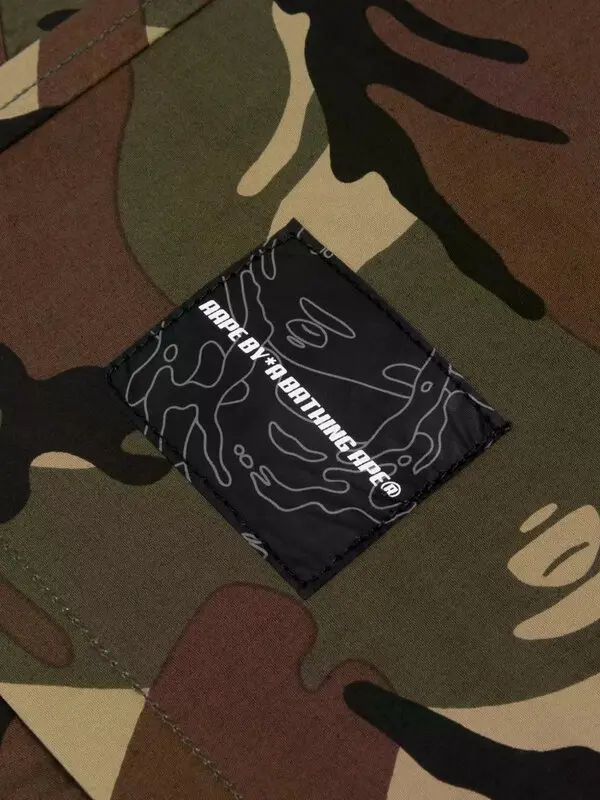 AAPE BY *A BATHING APE Moonface Camouflage-print Shirt
