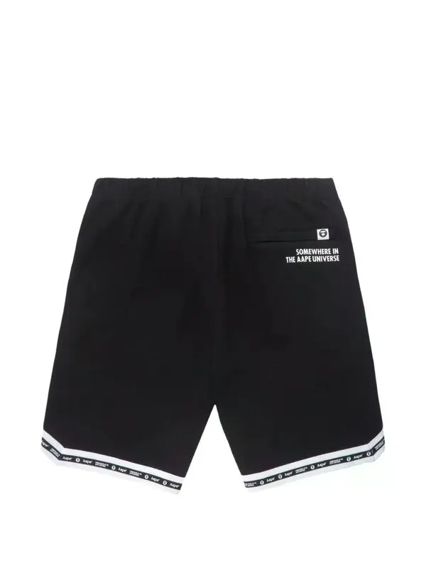 AAPE BY *A BATHING APE Moonface Logo-trim Track Shorts