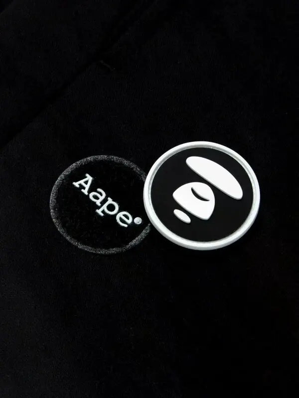AAPE BY *A BATHING APE Moonface Logo-trim Track Shorts