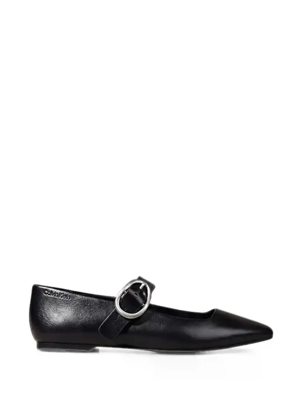 Calvin Klein Buckle-fastening Ballet Flats