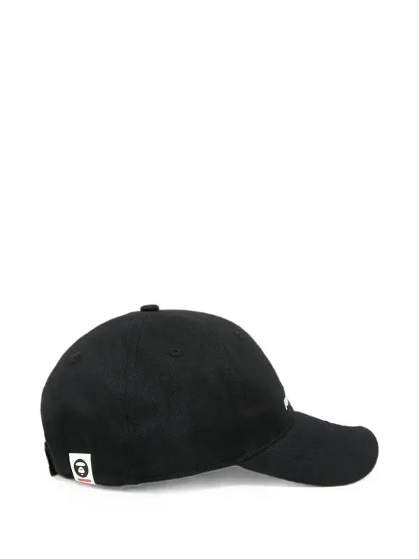 AAPE BY *A BATHING APE Moonface Heart-patch Baseball Cap - Black