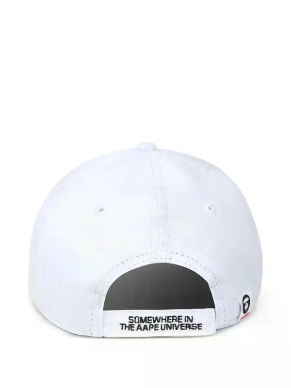 AAPE BY *A BATHING APE Moonface Heart-patch Baseball Cap - Black