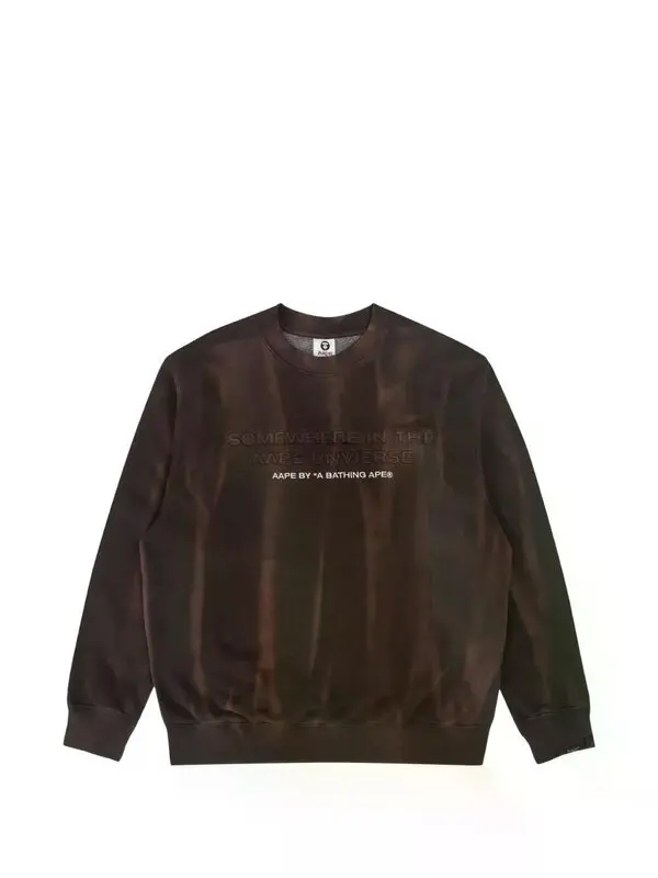 AAPE BY *A BATHING APE Embroidered Tie-dye Sweatshirt