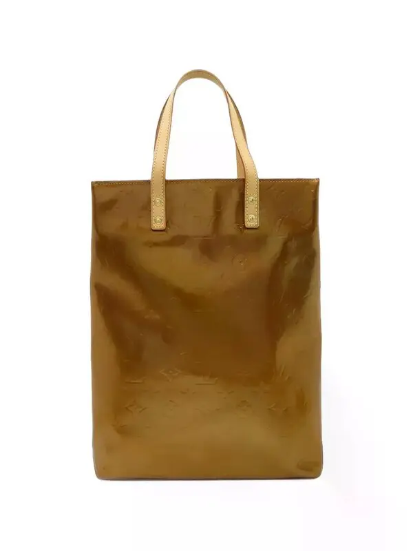 LOUIS VUITTON 2001 Monogram Vernis Reade Mm Tote Bag - Brown