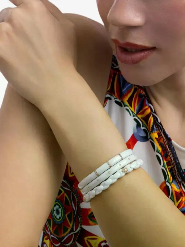 Roberto Demeglio Pura Ceramic And Diamond Bracelet