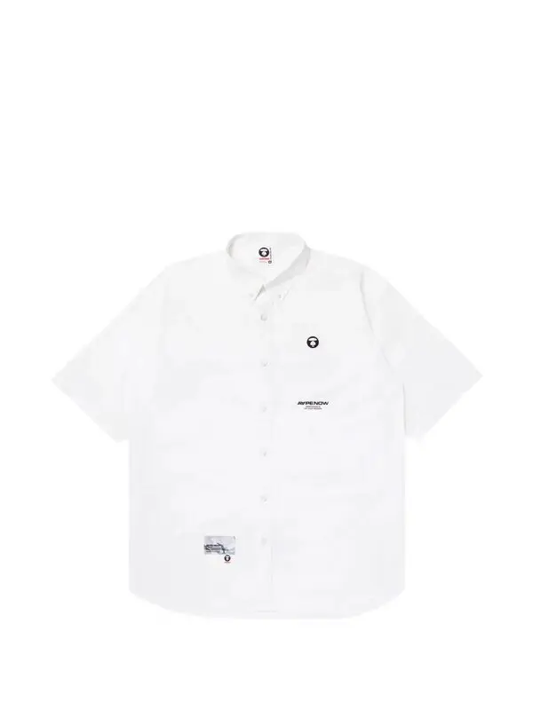 AAPE BY *A BATHING APE Moonface Short-sleeve Shirt - White