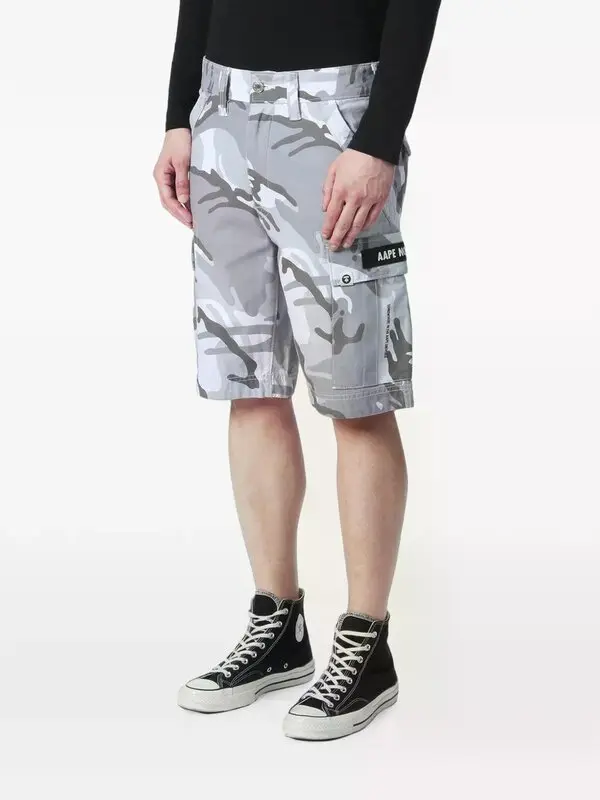 AAPE BY *A BATHING APE Camouflage Print Cargo Shorts