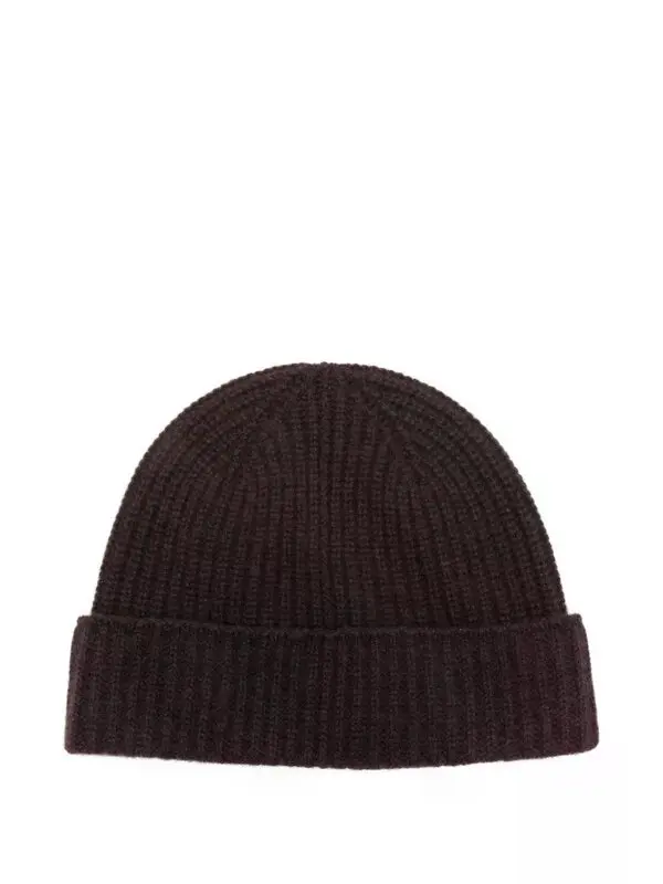 Eleventy Ribbed-knit Cashmere Beanie Hat