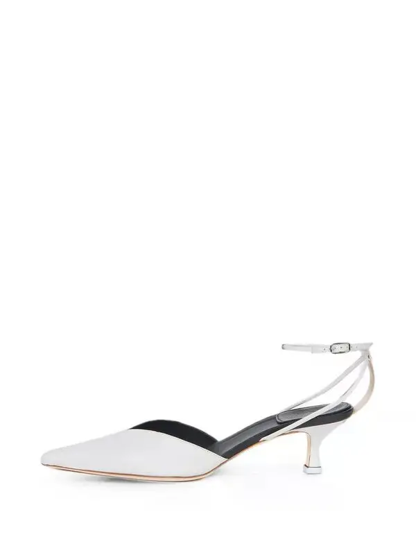 A.W.A.K.E. Mode Dina Buckled Ankle-strap Mules