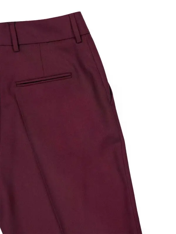 PAULA Concealed-fastening Trousers - Purple