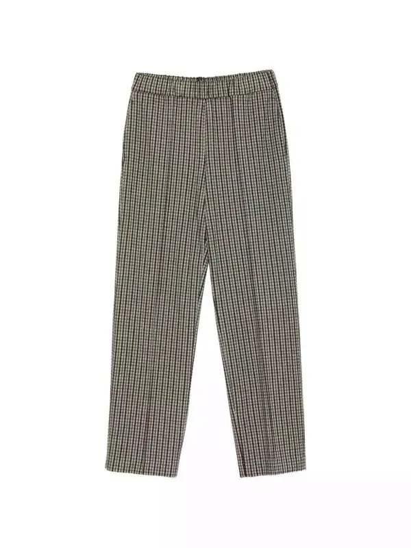 Fabiana Filippi Check Pattern Straight-leg Trousers