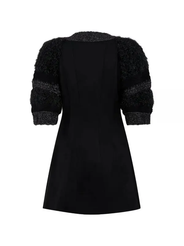 Alberta Ferretti Puff Sleeve Panelled Mini Dress