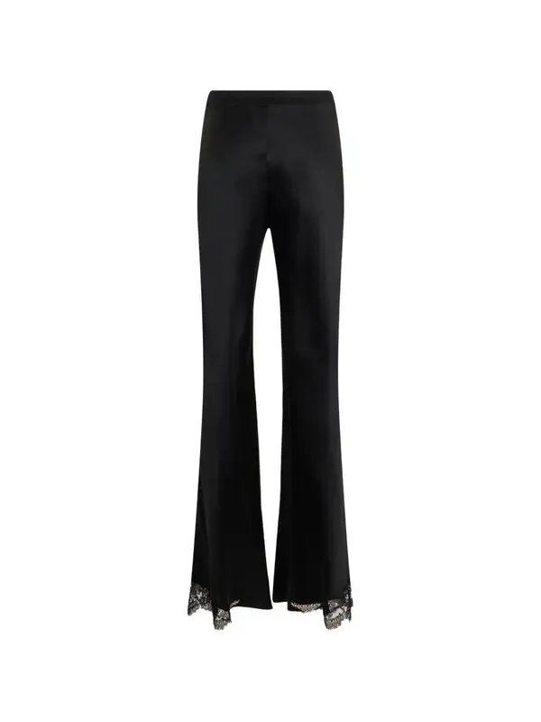 Alberta Ferretti Lace-trimmed Flared Trousers