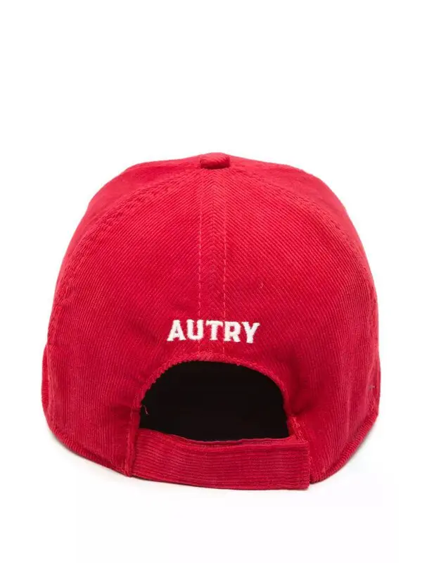 AUTRY Logo Patch Corduroy Baseball Cap