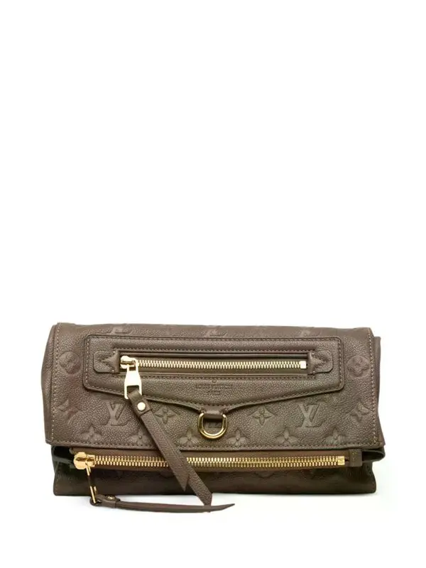 LOUIS VUITTON Monogram Empreinte Clutch - Brown