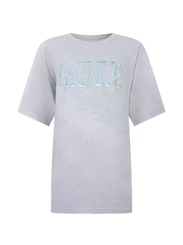 Alberta Ferretti Satin-embroidered T-shirt