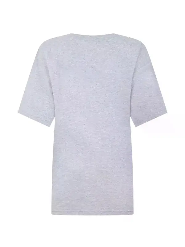 Alberta Ferretti Satin-embroidered T-shirt