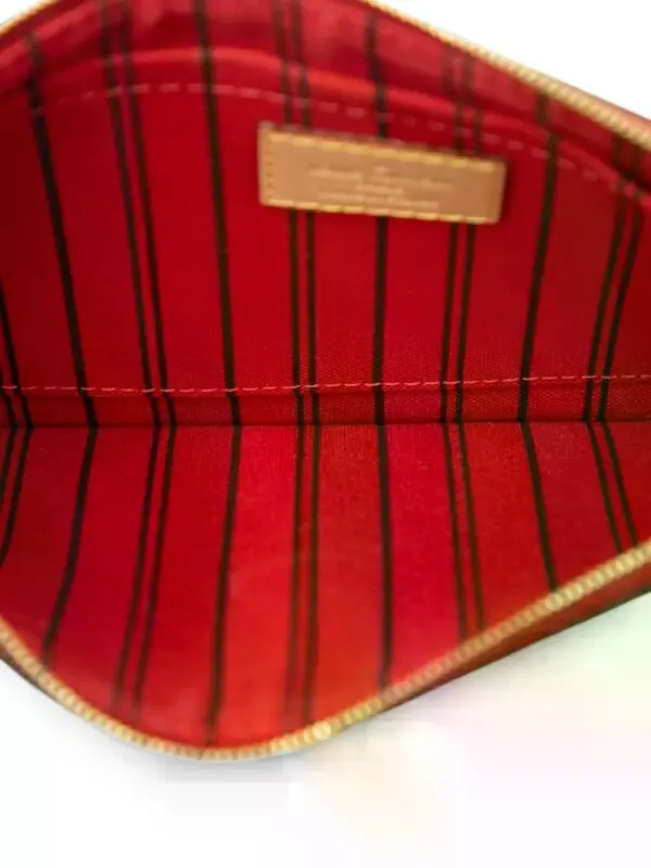 LOUIS VUITTON Monogram Neverfull Mm Pouch - Brown