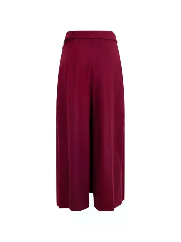 Alberta Ferretti Belted Pleated Maxi Skirt