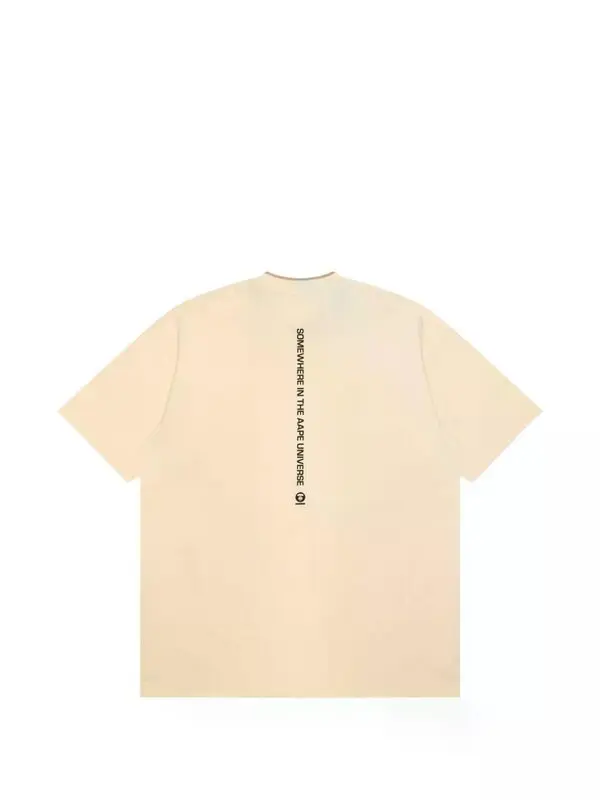 AAPE BY *A BATHING APE Now Moonface Logo-patch T-shirt
