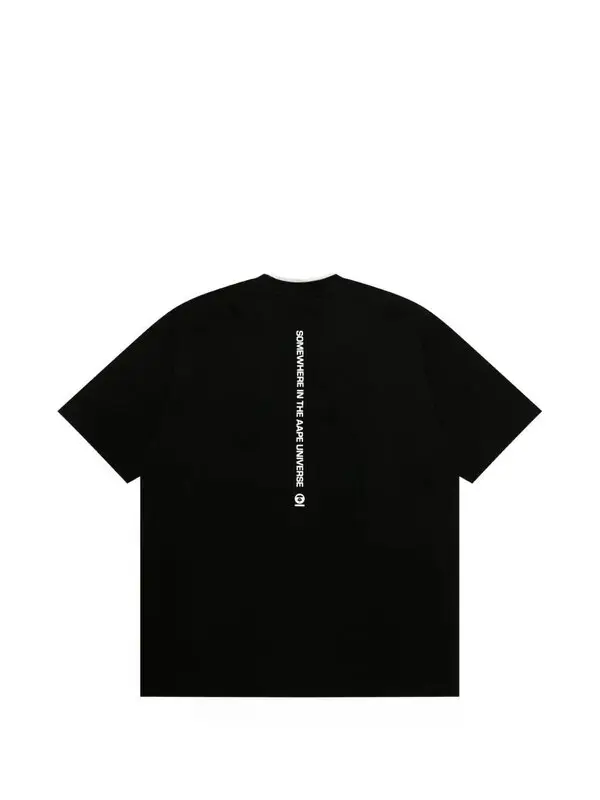 AAPE BY *A BATHING APE Now Moonface Logo-patch T-shirt