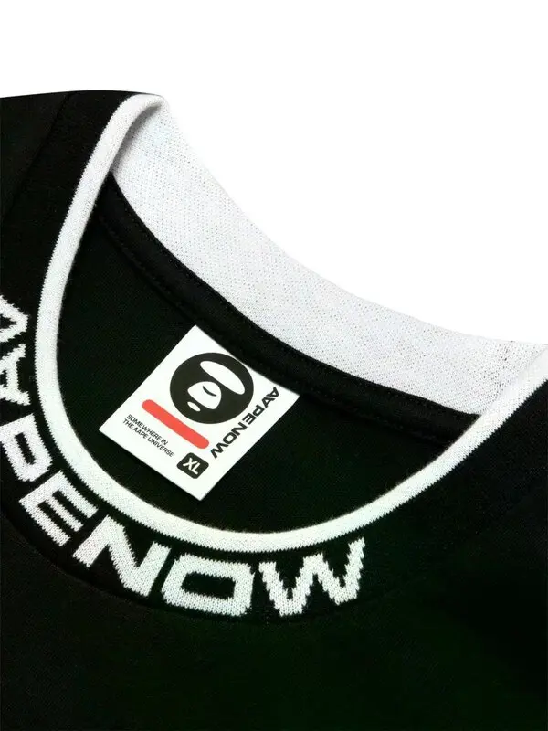 AAPE BY *A BATHING APE Now Moonface Logo-patch T-shirt