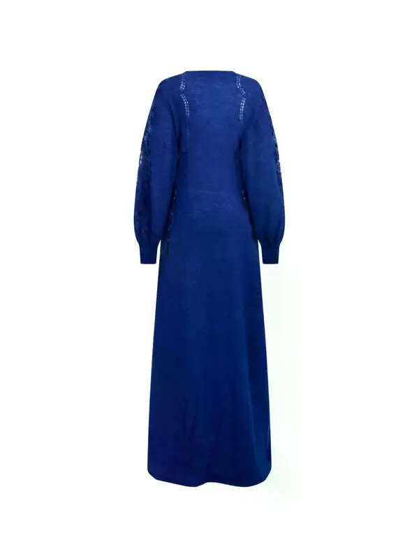 Alberta Ferretti Lace Insert Maxi Dress