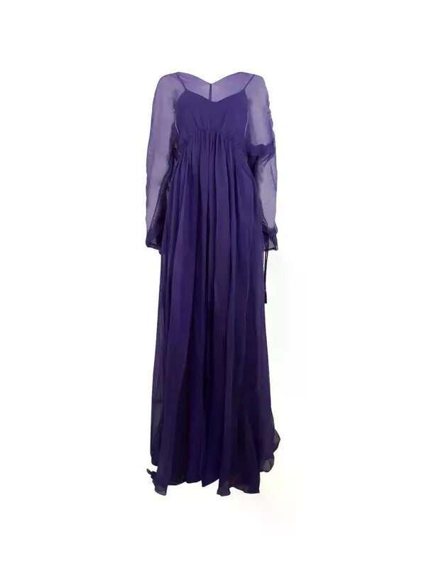 Alberta Ferretti Ruched Maxi Dress
