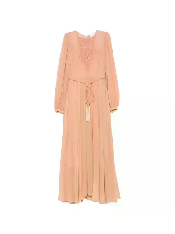 Zimmermann Lace-panneled Pleated Dress