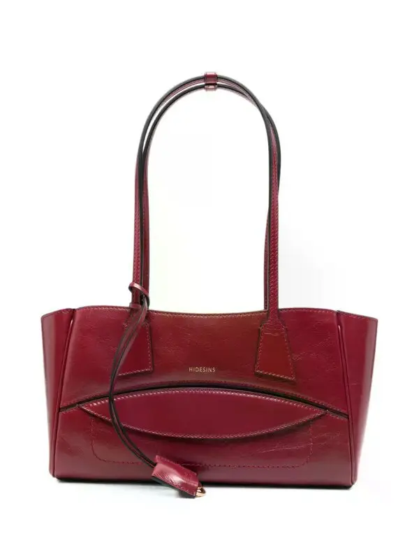 HIDESINS Small Logo-print Leather Shoulder Bag - Red