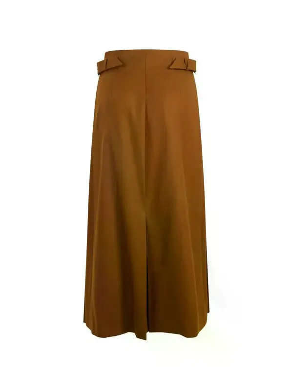 Alberta Ferretti Belt-detail Pleated Maxi Skirt