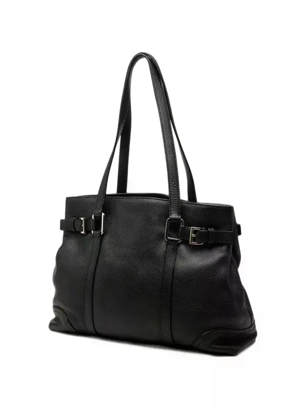 Prada Vitello Daino Buckle Tote Bag