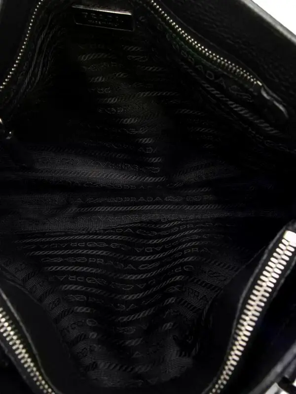 Prada Vitello Daino Buckle Tote Bag