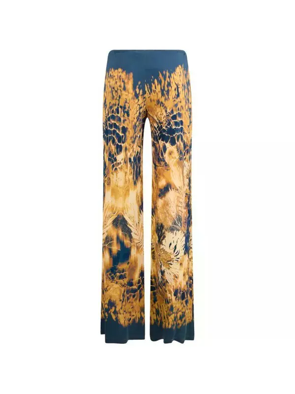 Alberta Ferretti Printed Flared Trousers