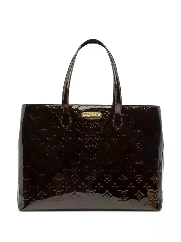 LOUIS VUITTON Monogram Vernis Wilshire Mm Tote Bag - Purple